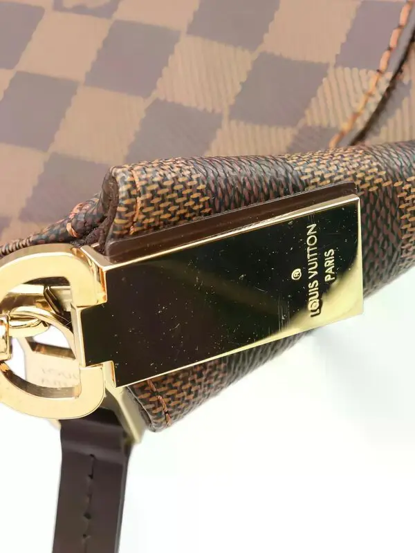 LOUIS VUITTON Damier Ebene Port Perot Pm - Brown