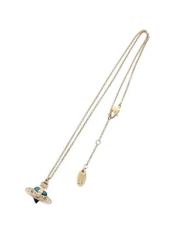 VIVIENNE WESTWOOD Diamante Heart Necklace - Gold