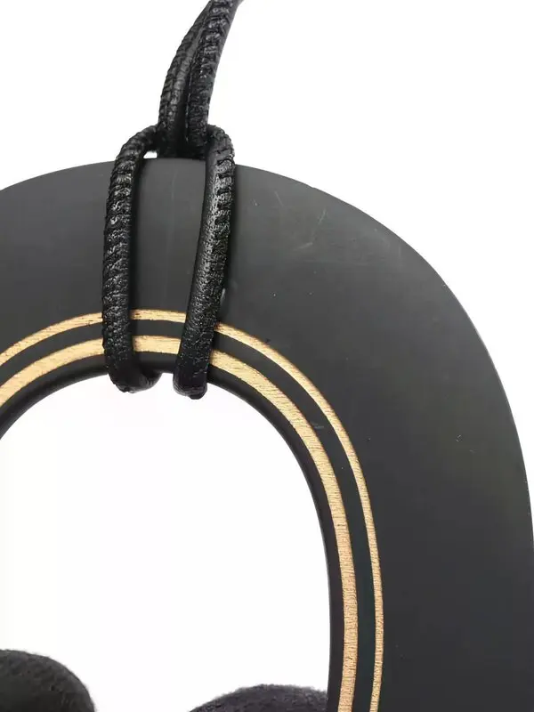 Hermès 2000s Wood Pendant Necklace - Black