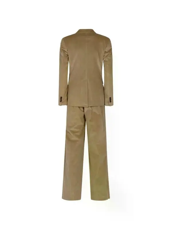 Tagliatore Corduroy Double-breasted Suit - Neutrals