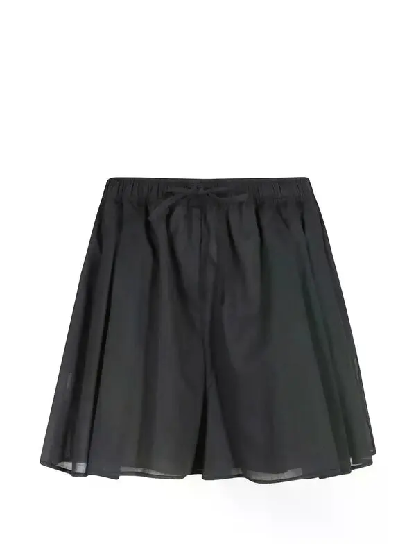 Federica Tosi Muslin Flared Shorts - Black