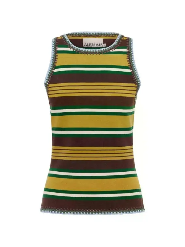 ALEMAIS Crochet-trim Top
