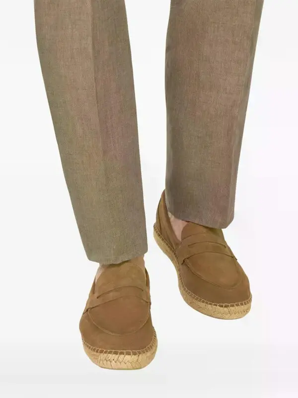 Boggi Milano Suede Leather Espadrilles