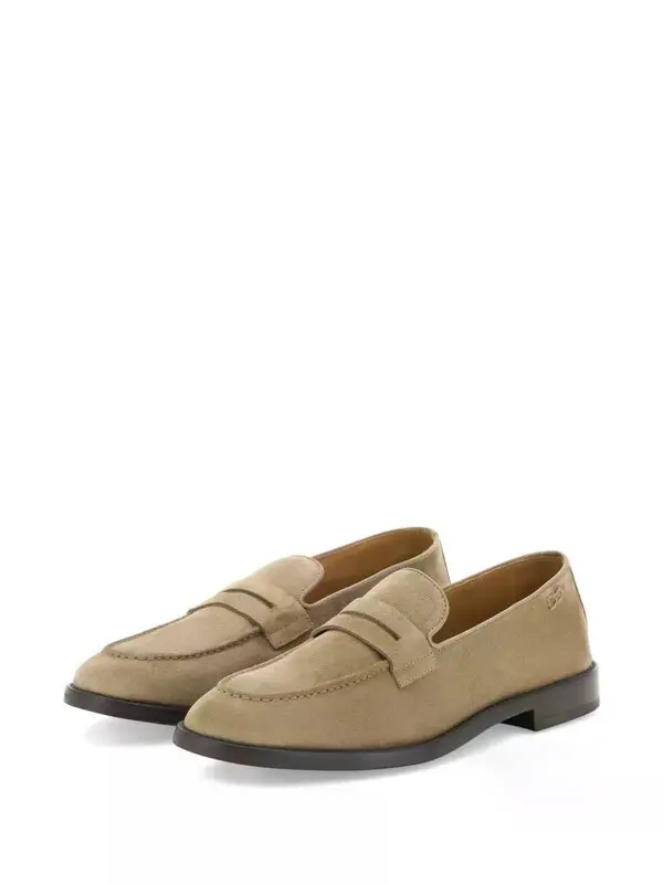 Boggi Milano Suede Loafers - Neutrals