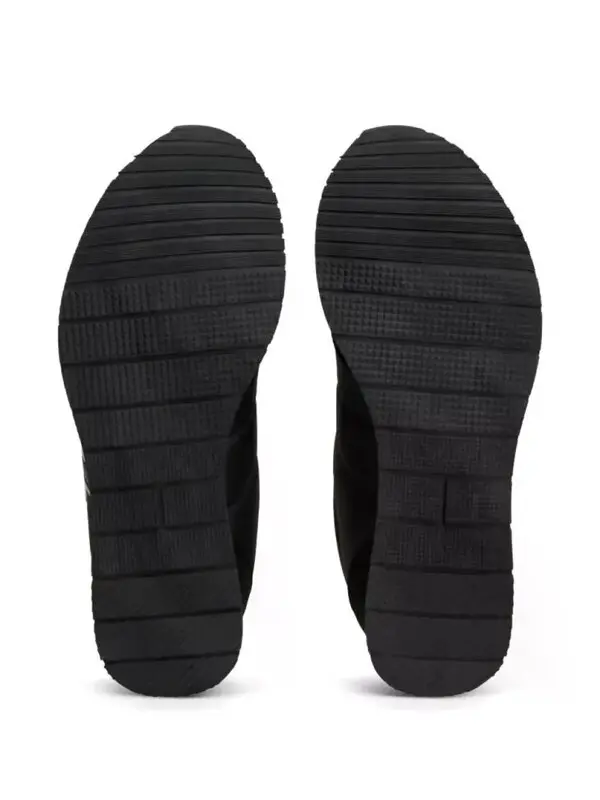 Tommy Hilfiger Panelled Logo-patch Sneakers - Black