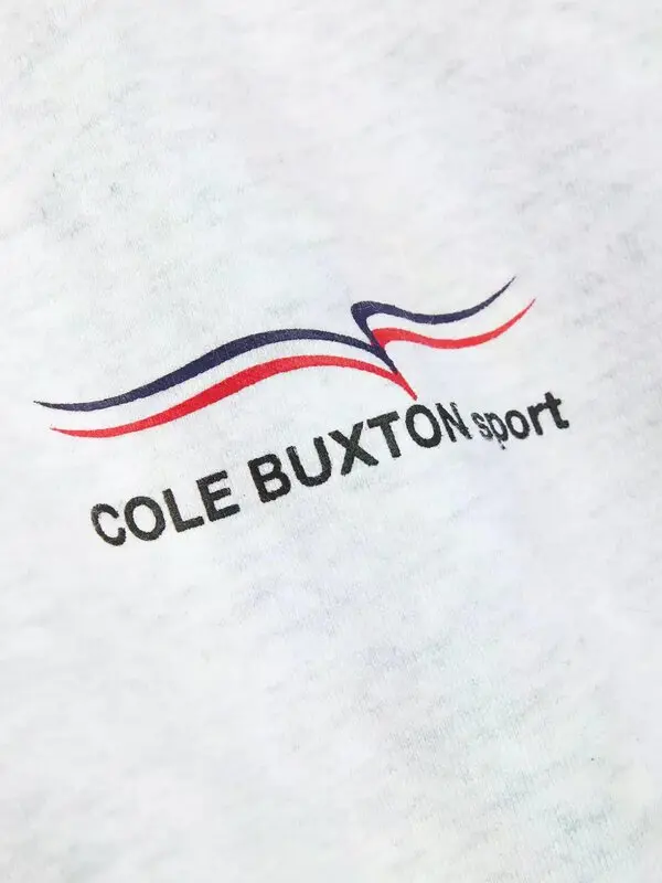 COLE BUXTON Logo-print Zip-up Hoodie - Grey