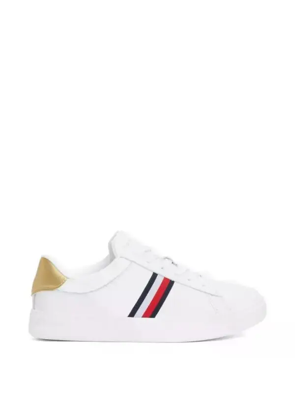 Tommy Hilfiger Stripe-detail Leather Sneakers