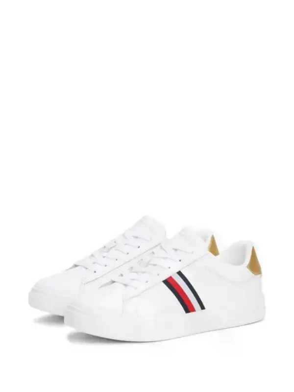 Tommy Hilfiger Stripe-detail Leather Sneakers