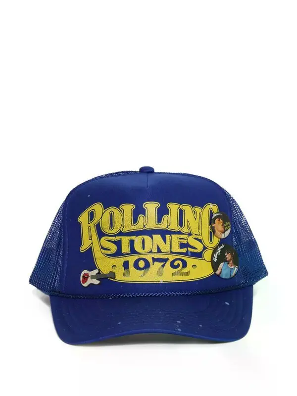 MadeWorn Rolling Stones Mesh-panel Cap - Blue