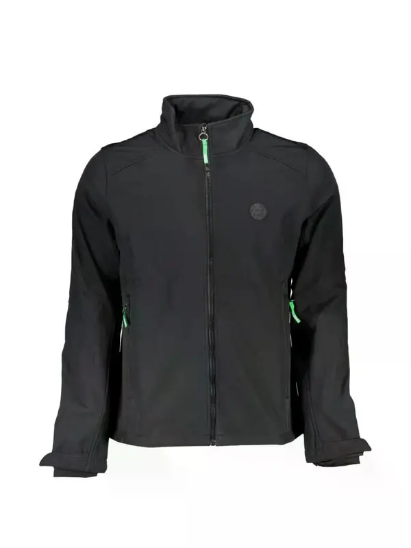 GIAN MARCO VENTURI VINTAGE Logo-patch Zip-up Jacket