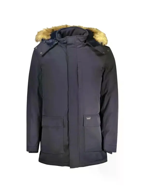 Guess Faux-fur Trim Hooded Jacket