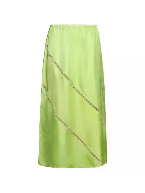 DIOTIMA Tobago Ladder-stitch Skirt - Green