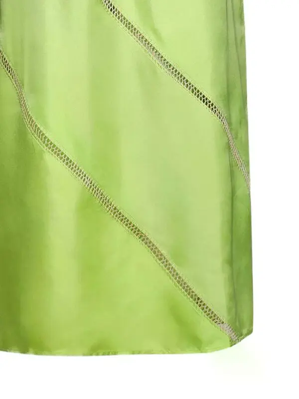 DIOTIMA Tobago Ladder-stitch Skirt - Green