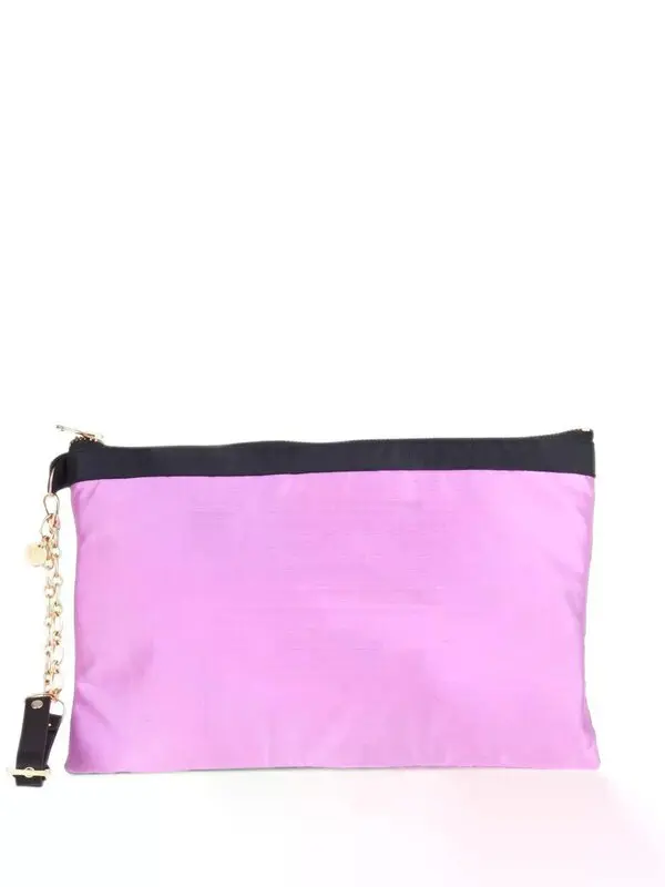 Patrizia Pepe Chain-link Clutch - Purple