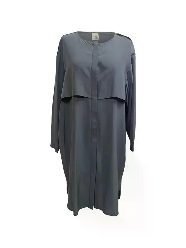 Iris & Ink Belted Long-sleeve Dress