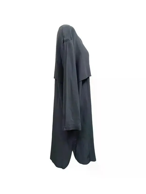Iris & Ink Belted Long-sleeve Dress