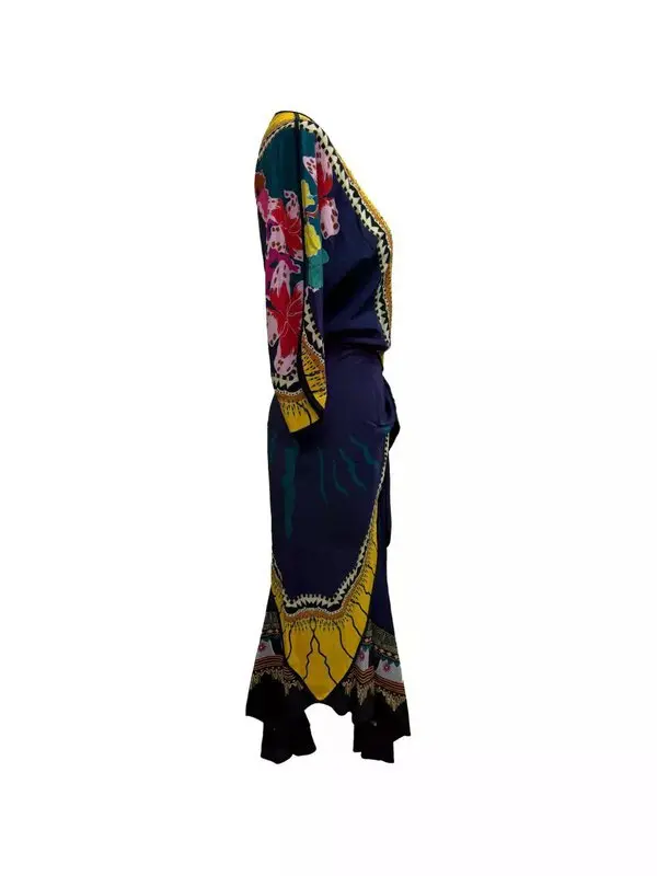 Etro Wrap-detail Printed Dress