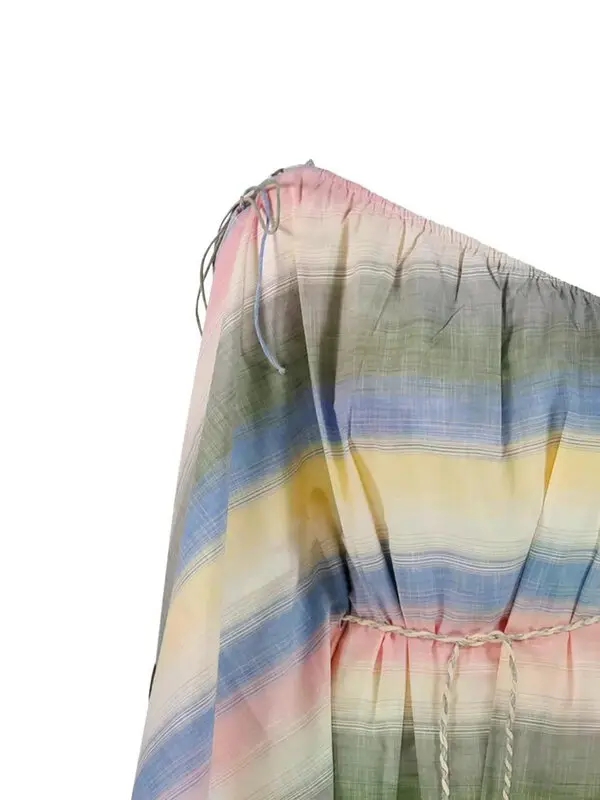 MAPOÉSIE Enna Horizon One-shoulder Striped Dress