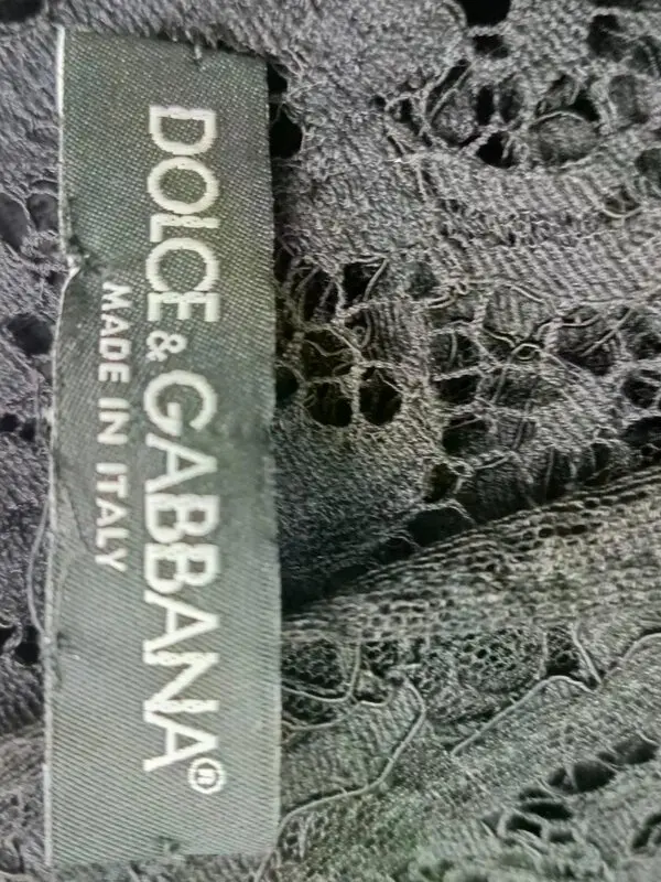 Dolce & Gabbana Lace 3/4-sleeve Blouse - Black