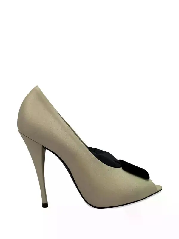 Saint Laurent Franky Peep-toe Pumps