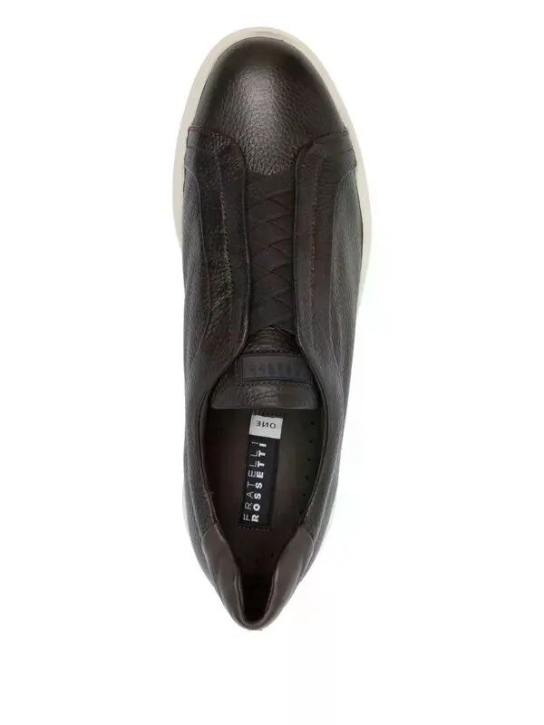 Fratelli Rossetti Leather Slip-on Sneakers - Brown