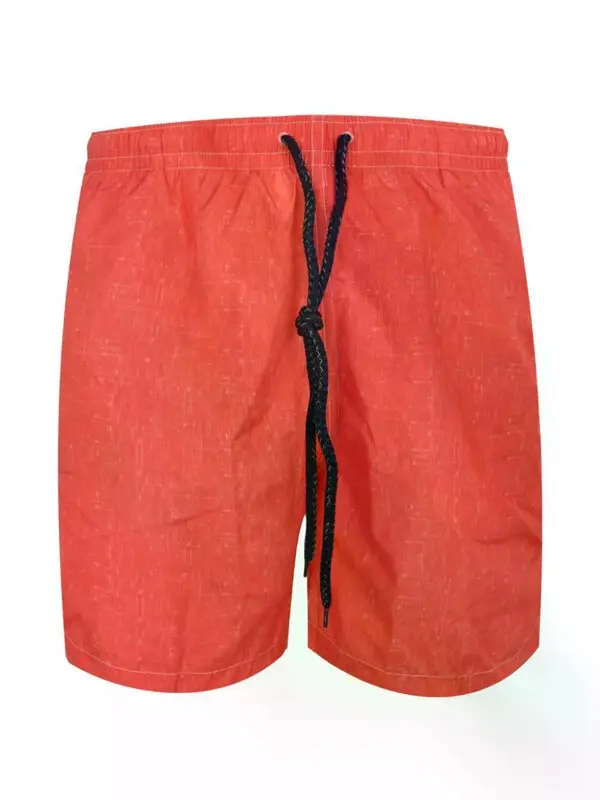 DRUMOHR Slub-texture Drawstring Shorts - Orange