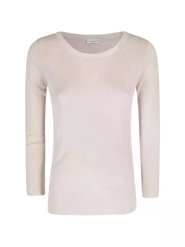 ROBERTO COLLINA Metallic-effect Fine-knit Sweater