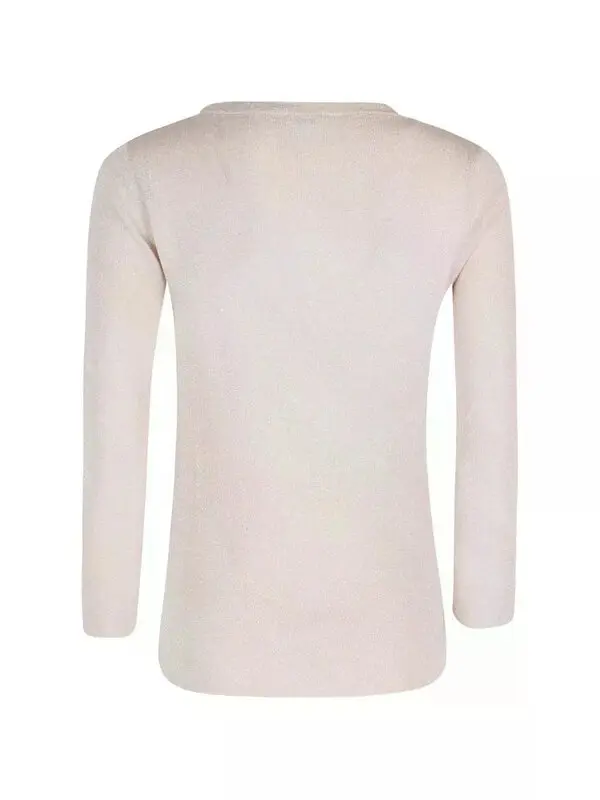 ROBERTO COLLINA Metallic-effect Fine-knit Sweater