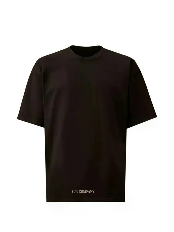 C.P. COMPANY Logo-print Short-sleeve T-shirt - Black