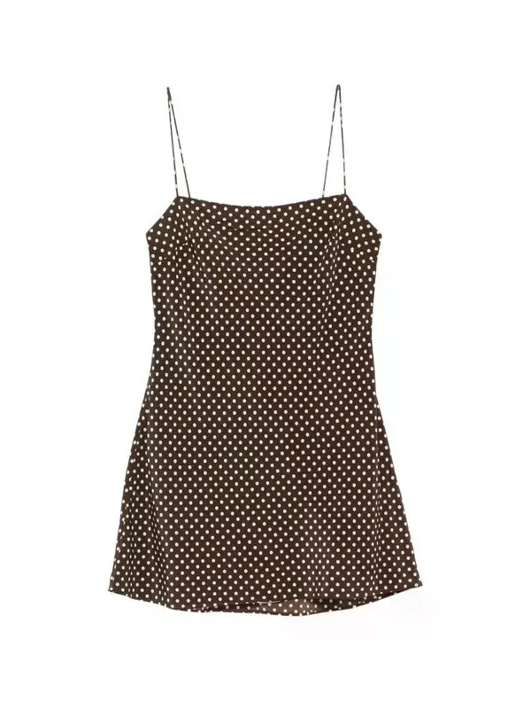 Matteau Polka-dot Print Dress - Brown