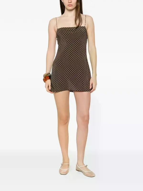 Matteau Polka-dot Print Dress - Brown