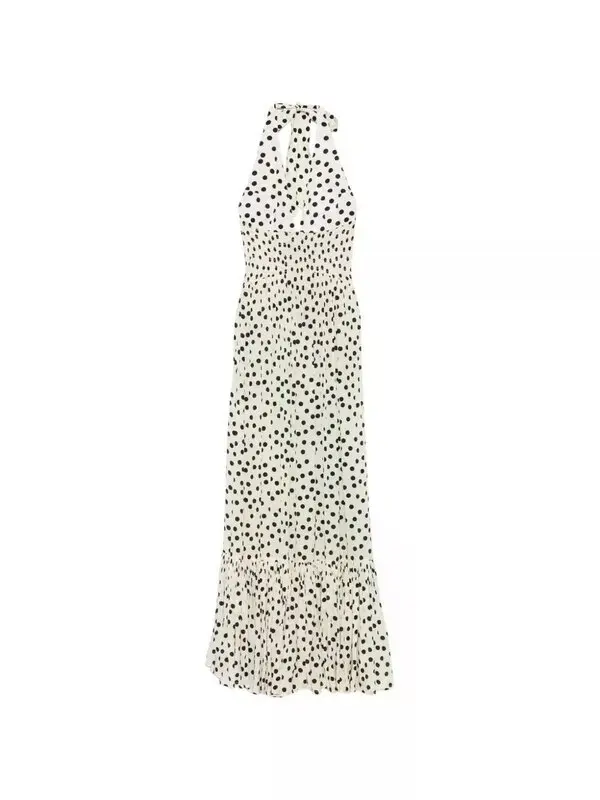 LESLIE AMON Polka Dot Maxi Dress