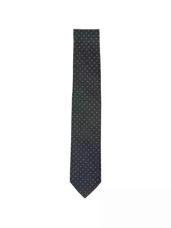 BOSS Polka-dot Silk Neck Tie - Blue