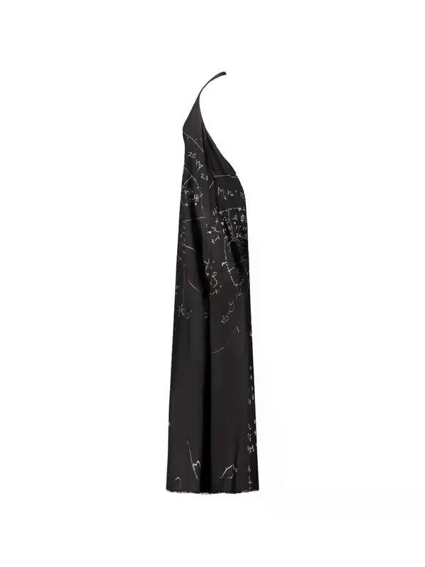 Rick Owens Graphic-print Halterneck Dress