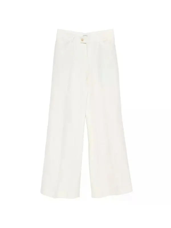Closed Pressed-crease Wide-leg Trousers