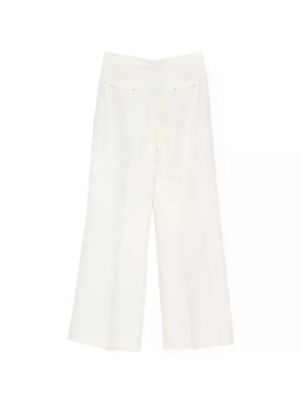 Closed Pressed-crease Wide-leg Trousers