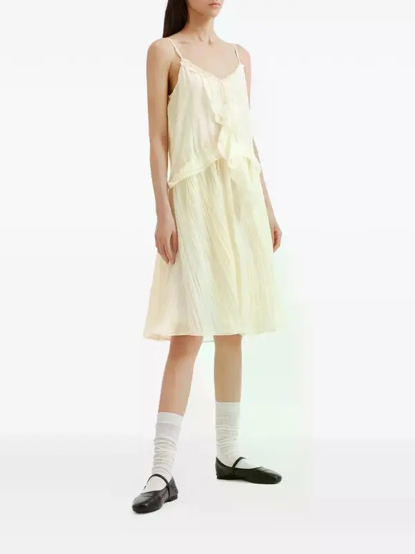 B+AB Ruffled Pleated Mini Dress