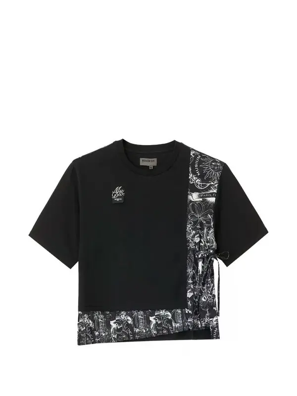 MUSIUM DIV. Graphic-print Pleated T-shirt