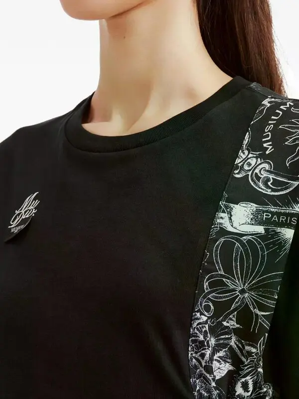 MUSIUM DIV. Graphic-print Pleated T-shirt