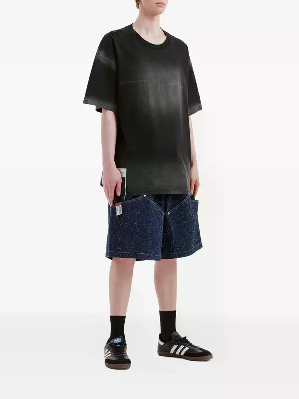MUSIUM DIV. Faded-effect Logo-print T-shirt