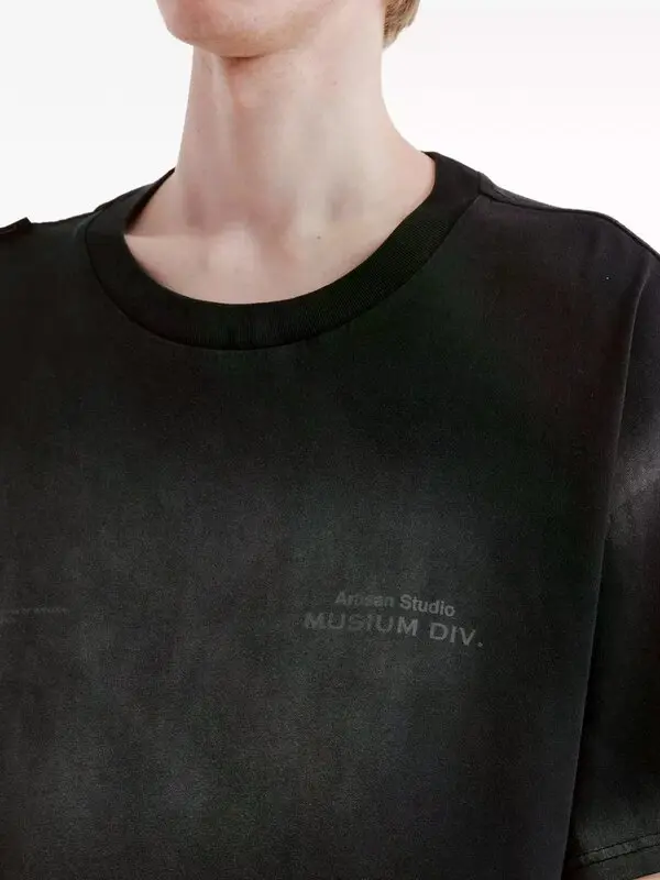 MUSIUM DIV. Faded-effect Logo-print T-shirt