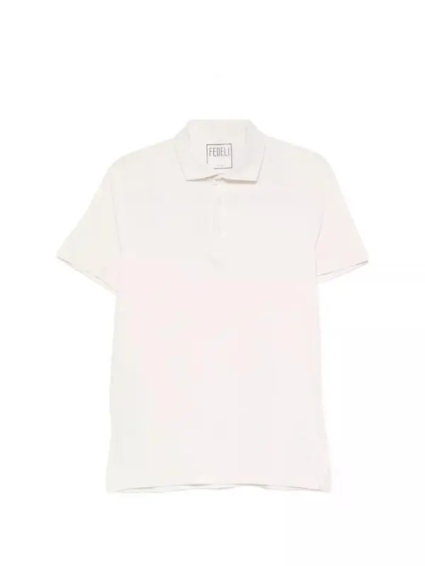 Fedeli Short-sleeve Polo Shirt - Neutrals