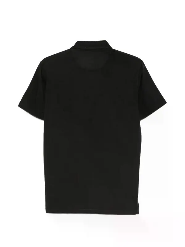 Fedeli Short-sleeve Polo Shirt - Black