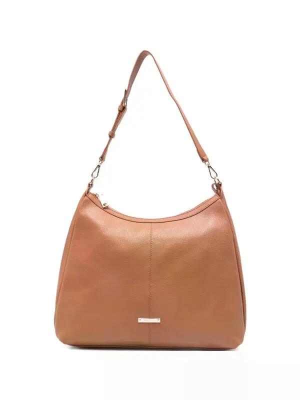 CROMIA Serena Grained Leather Shoulder Bag - Brown