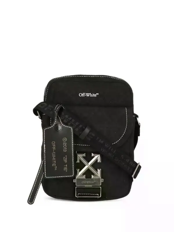Off-White Arrows Plaque Crossbody Bag - Black