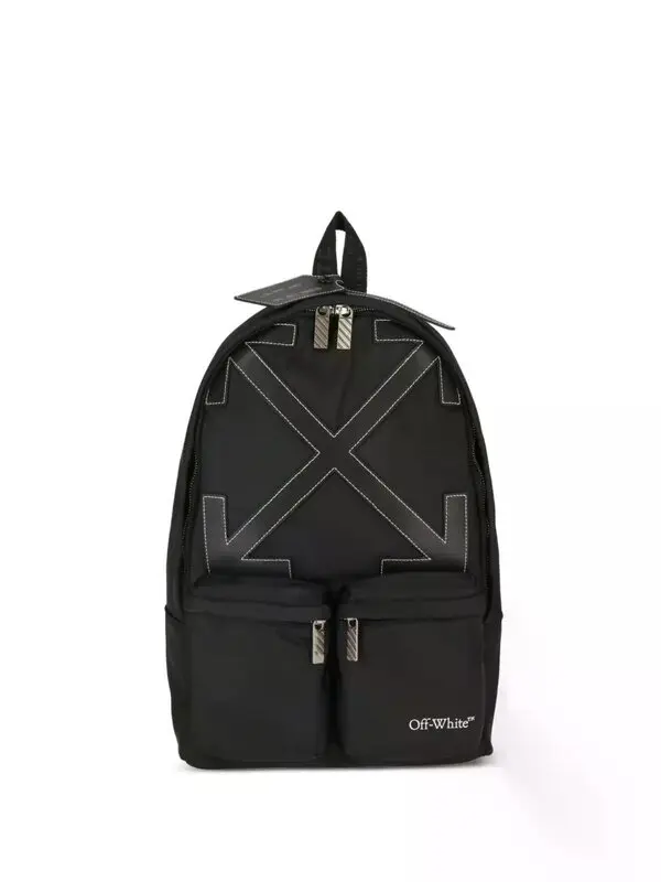 Off-White Arrows-patch Industrial Backpack - Black