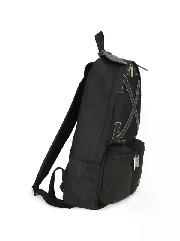 Off-White Arrows-patch Industrial Backpack - Black