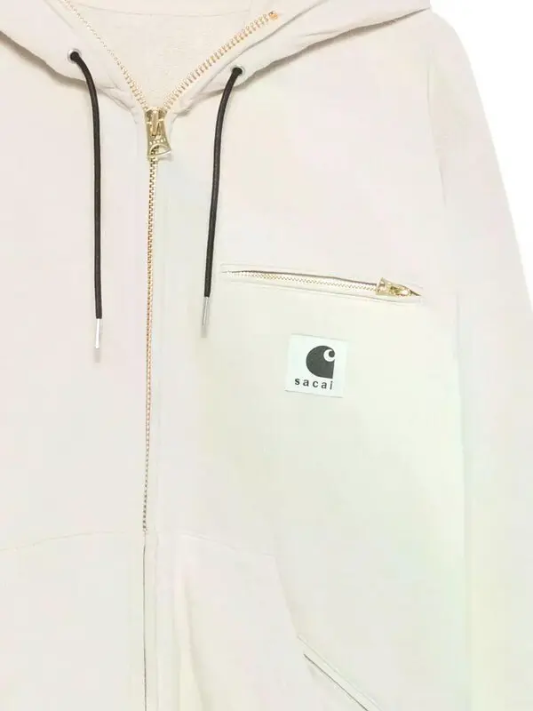 Sacai X Carhartt Logo-patch Hoodie