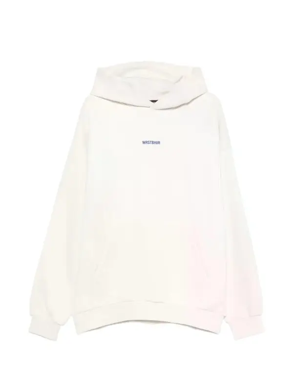 WRSTBHVR Garm V5 Logo-print Hoodie - White
