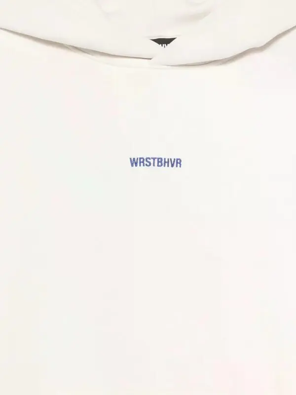 WRSTBHVR Garm V5 Logo-print Hoodie - White